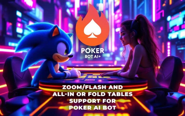 Zoom/Flash and All-in or Fold tables Support for Poker AI Bot